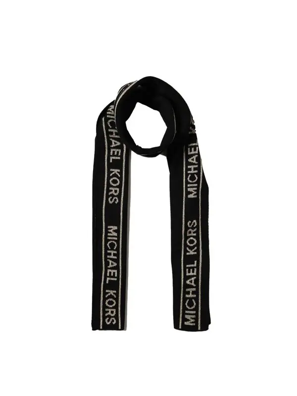 Michael Kors Scarf With Logo - Black
