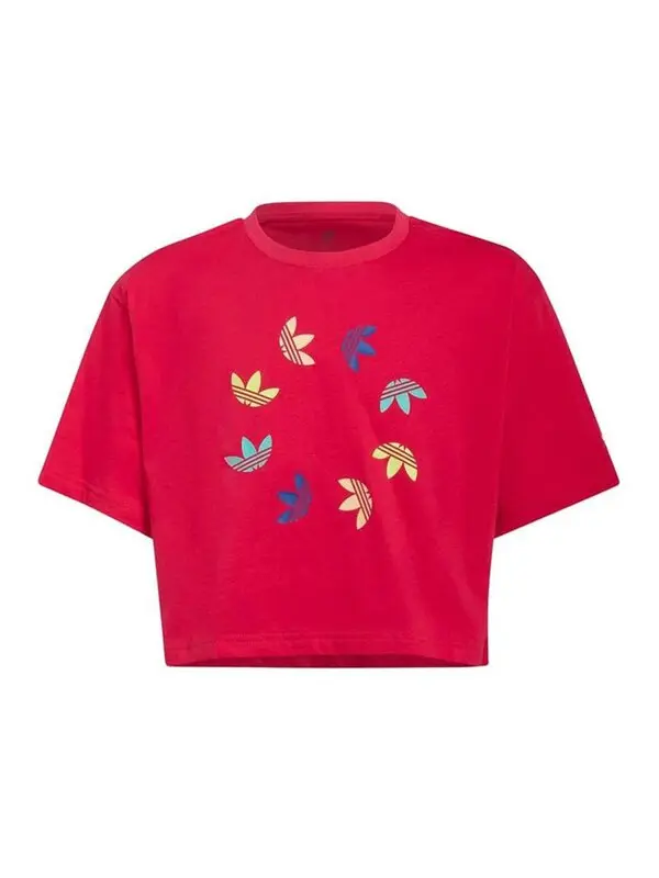 ADIDAS ORIGINALS Cropped T-shirt - Fuchsia