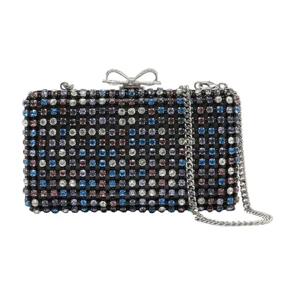 SELF-PORTRAIT Clutch With Chain Strap - Multicolor