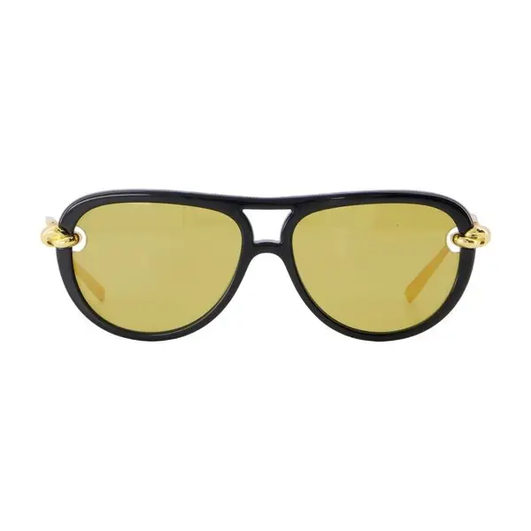 Bottega Veneta Bv1418s Acetate Sunglasses - Yellow