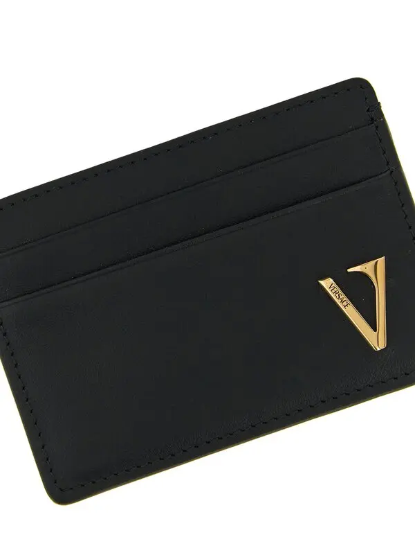 Versace V Logo' Card Holder