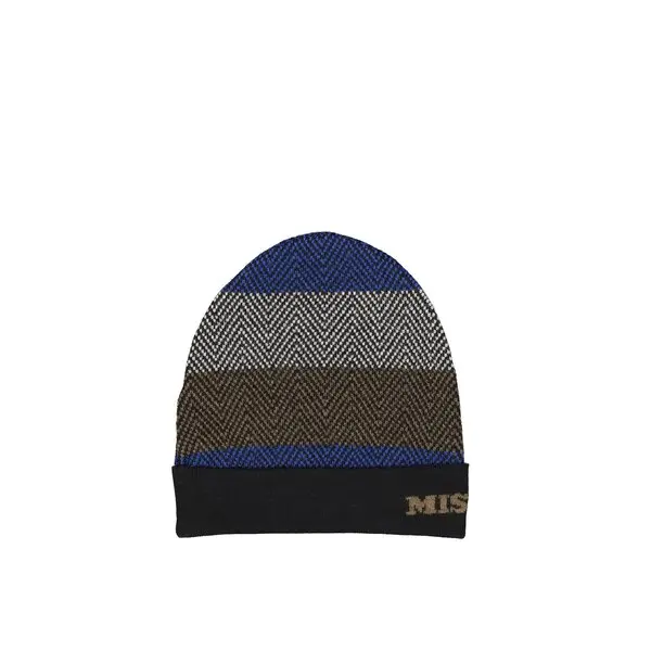 Missoni Ribbed Wool Beanie - Blue