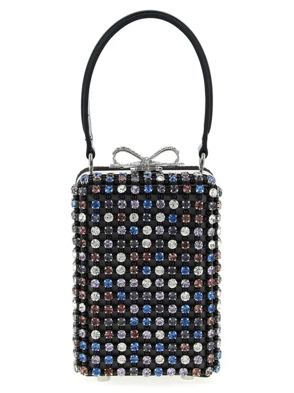 SELF-PORTRAIT Crystal Chainmail Handbag - Multicolor