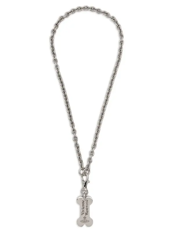 VIVIENNE WESTWOOD Dog Tag Necklace - Silver