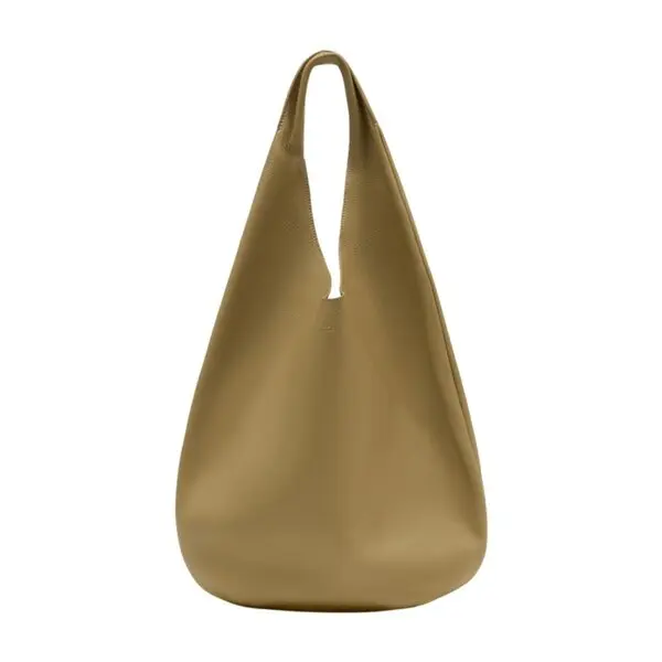A.p.c. Le Neige Leather Shopper Bag - Beige