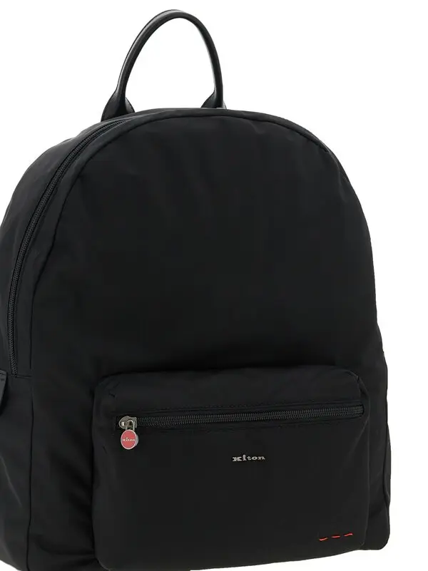 Kiton Nylon Backpack - Black
