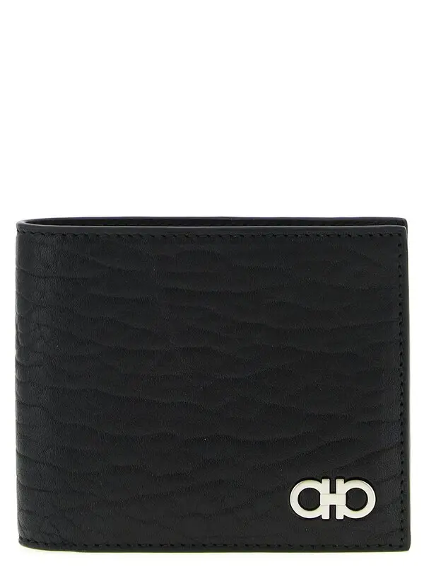 FERRAGAMO Gancini' Wallet - Black
