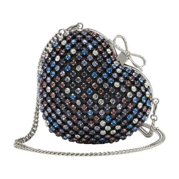 SELF-PORTRAIT Heart Shaped Clutch - Multicolor