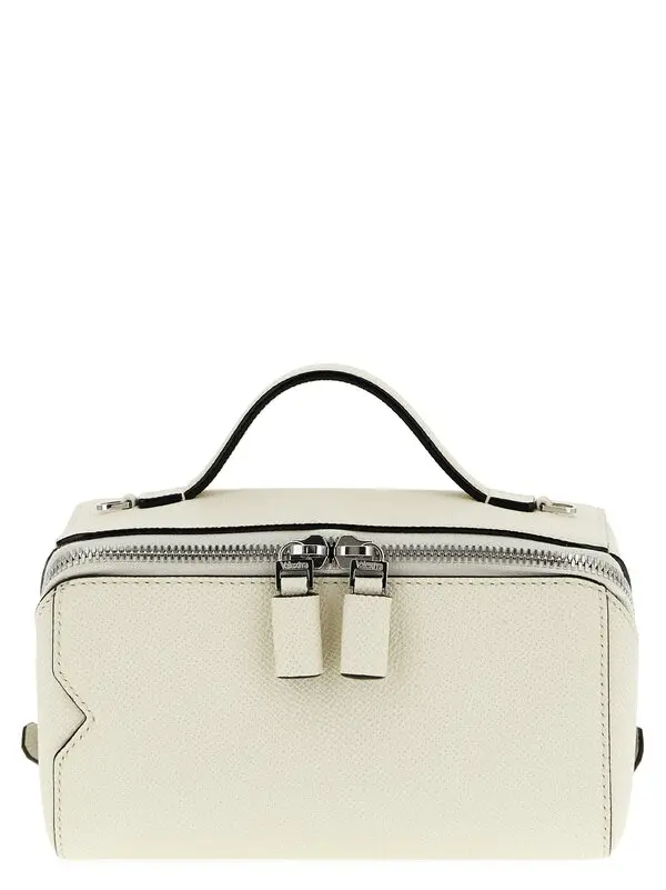 VALEXTRA V-line Crossbody Bag - White