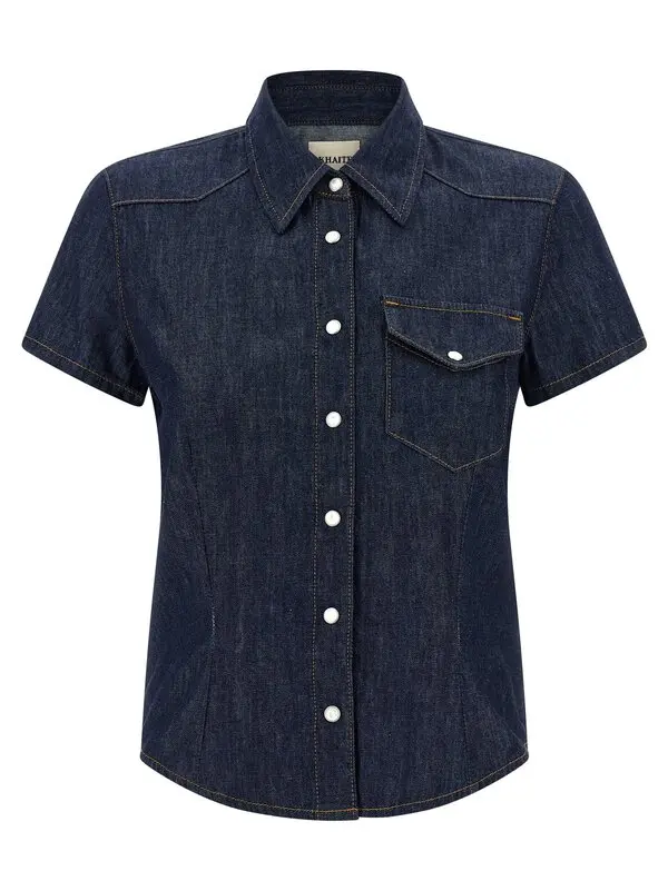 Khaite Cavazos Denim Shirt