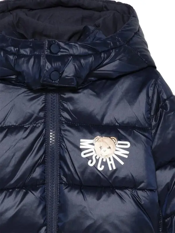 Moschino Jacket With Logo - Blue