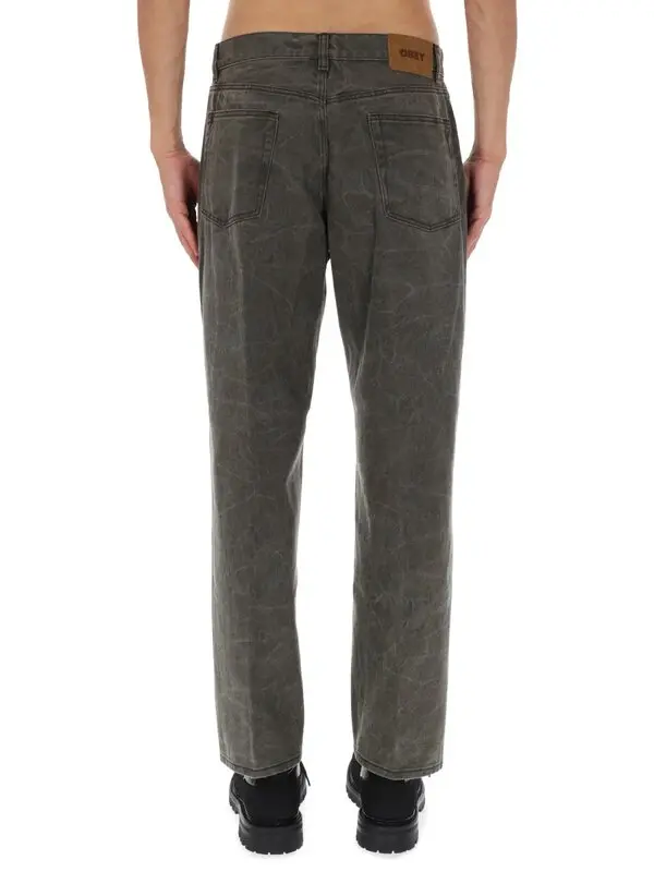Obey Wrinkle Straight Leg Pants