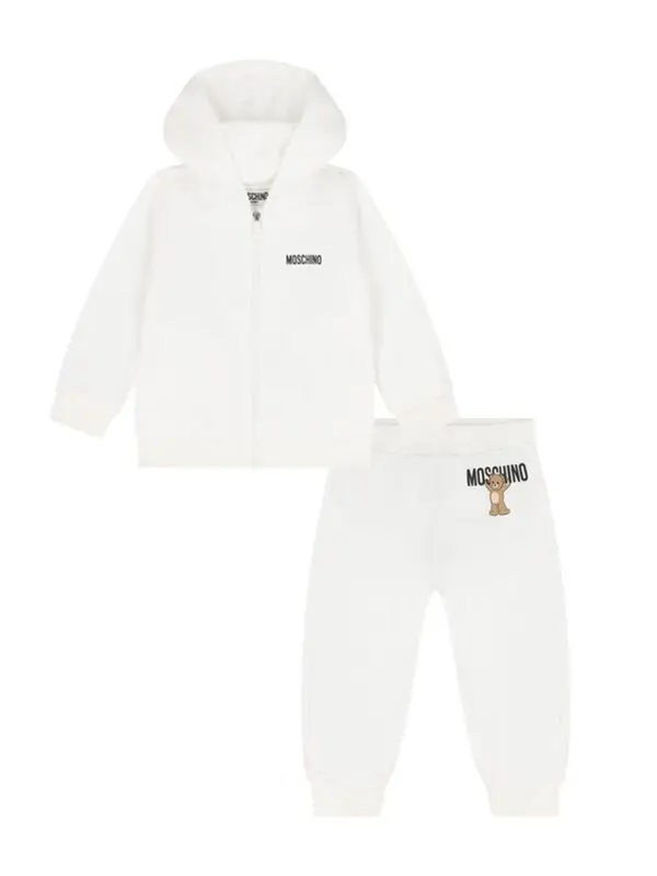 Moschino Jumpsuit With Logo - White