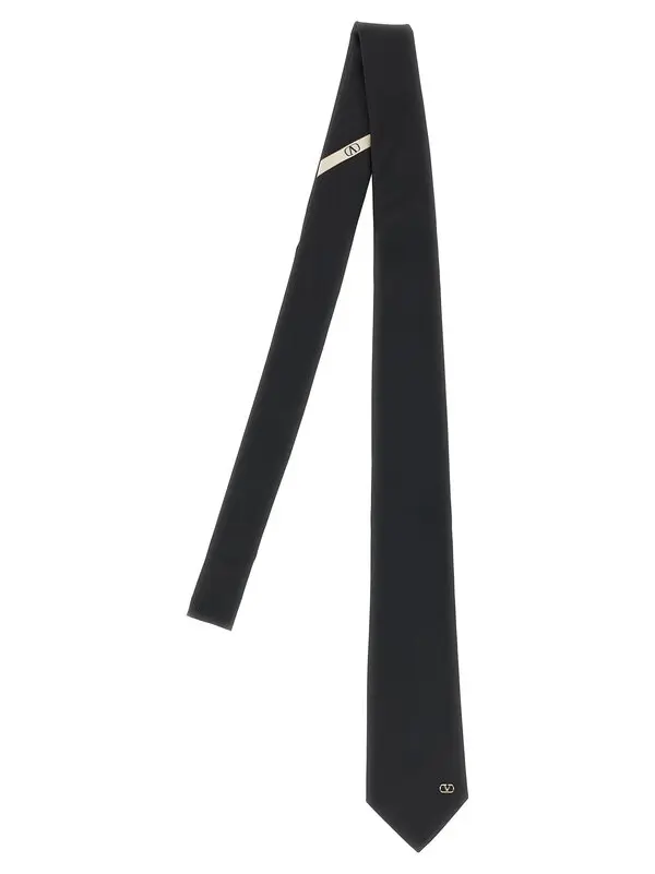 Valentino Garavani Valentie' Neck Tie - Black