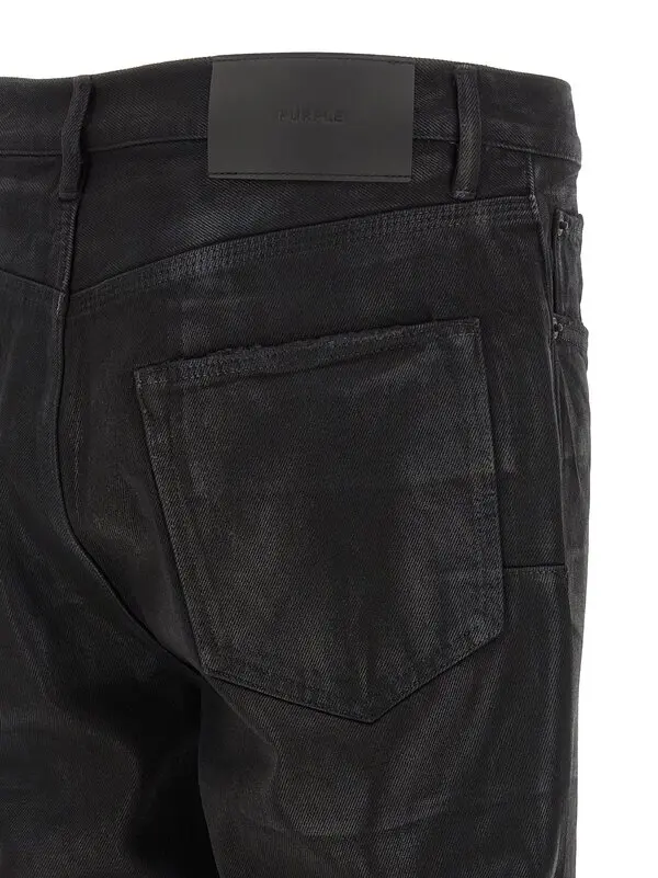 PURPLE BRAND P026 Rinsed Foil Boot Jeans