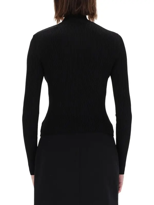 Versace Ribbed Top With Buckle