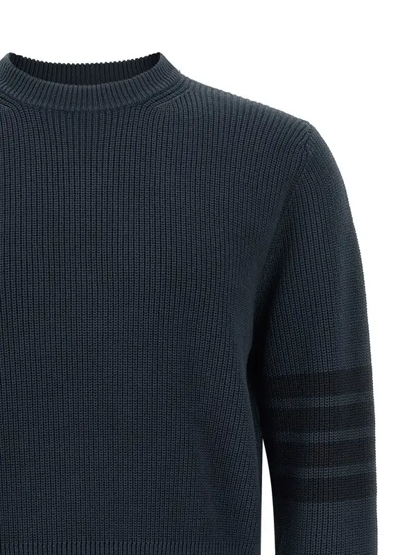 Thom Browne 4-bar Cotton Sweater