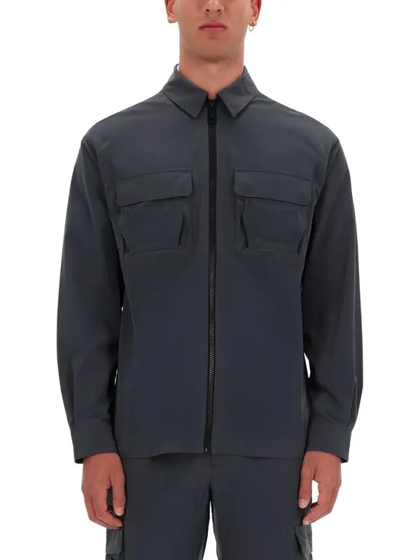 Versace Zippered Shirt - Grey