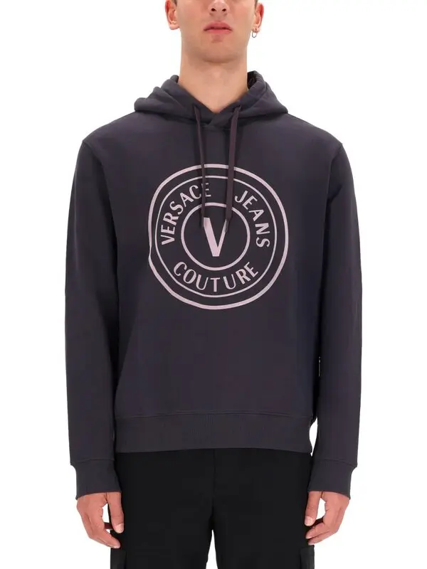 Versace Sweatshirt With Logo - Grey
