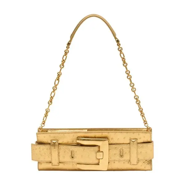 Balmain Anthem Leather Clutch