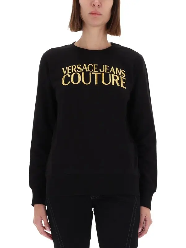 Versace Sweatshirt With Logo - Black