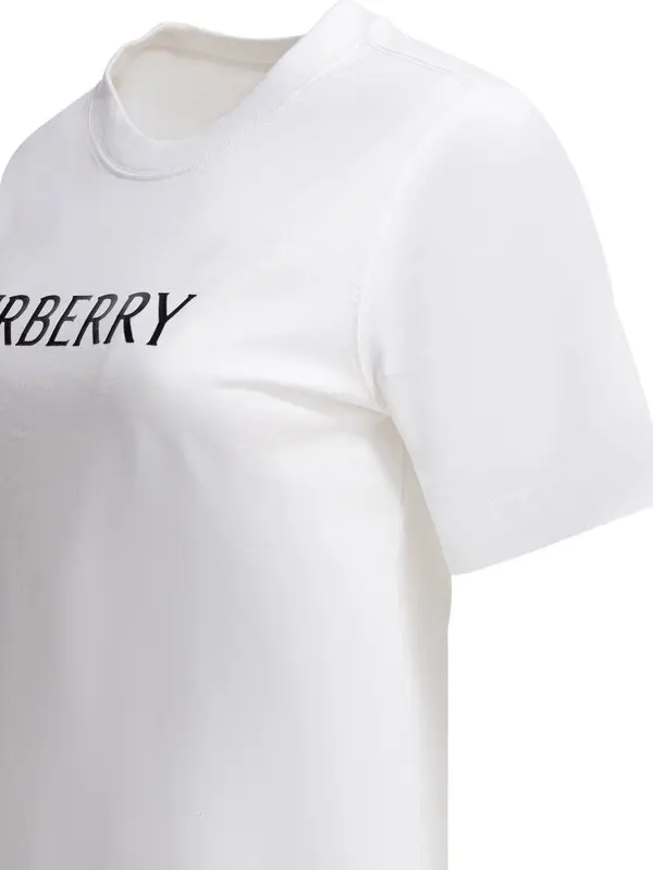 Burberry Cotton T-shirt With Logo - White