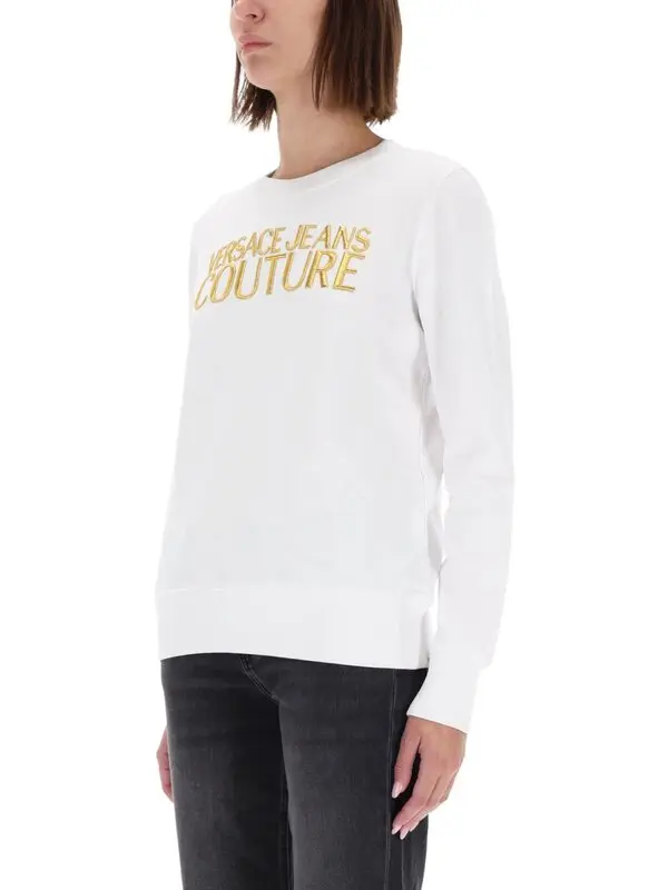 Versace Logo Sweatshirt - White
