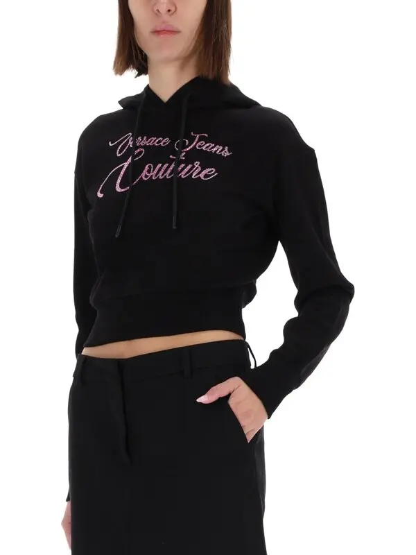 Versace Cropped Logo Sweatshirt