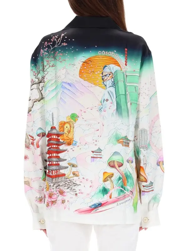 Casablanca Printed Silk Shirt - Multicolour