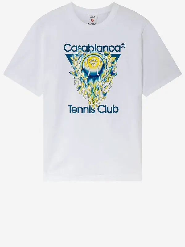 Casablanca Cotton T-shirt With Logo - White