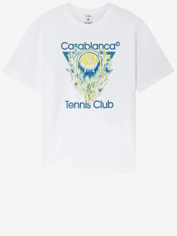 Casablanca Cotton T Shirt With Logo - White