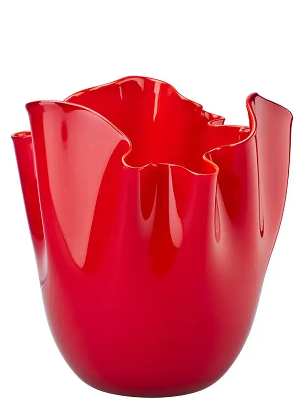 VENINI Fazzoletto' Vase - Red