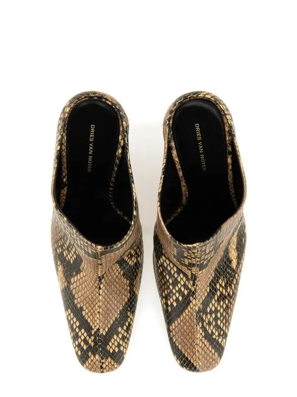 Dries Van Noten Leather Mule