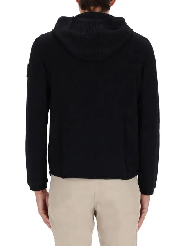 Premiata Hooded Virgin Wool Shirt - Black