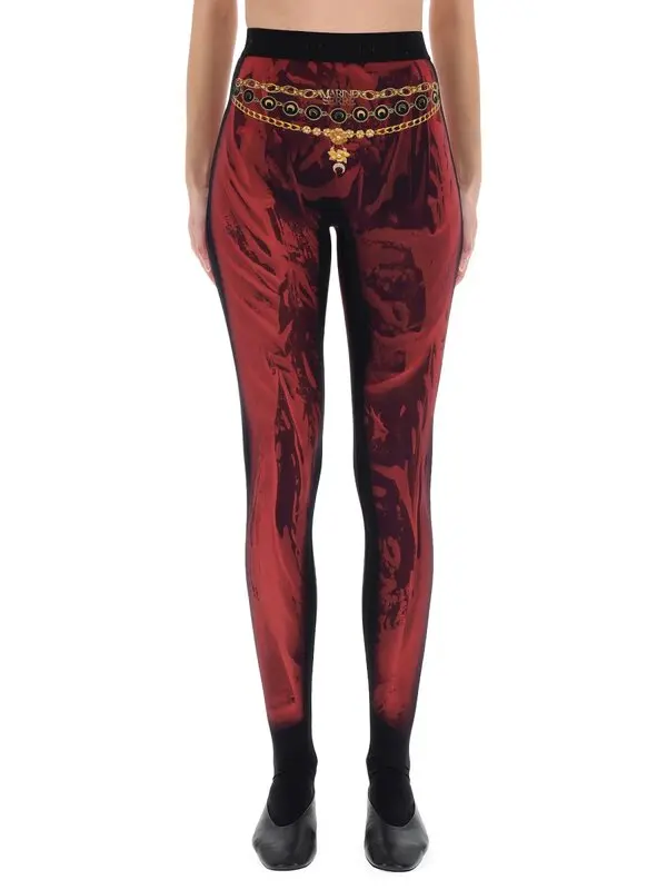 MARINE SERRE Wet Nuisette' Leggings