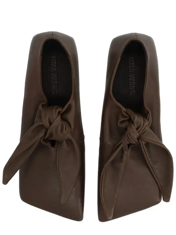 UMA WANG Leather Lace Up Shoe - Grey