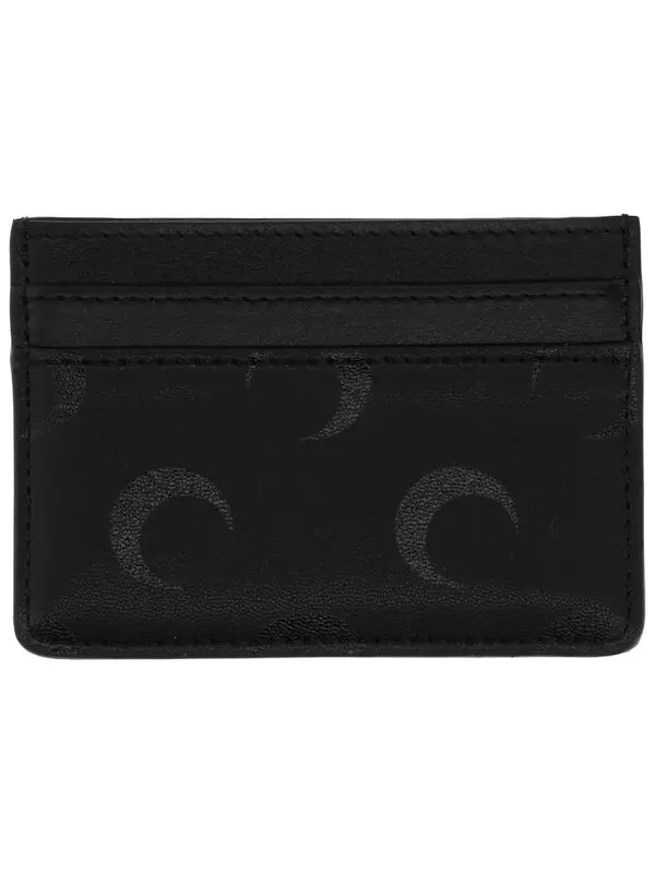 MARINE SERRE Card Holder With Print - Black
