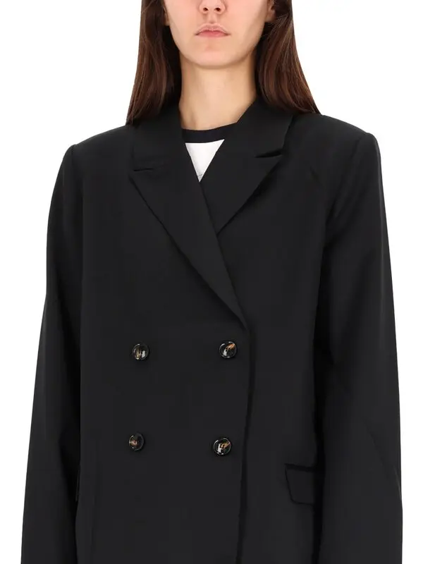 GANNI Double-breasted Wool Jacket