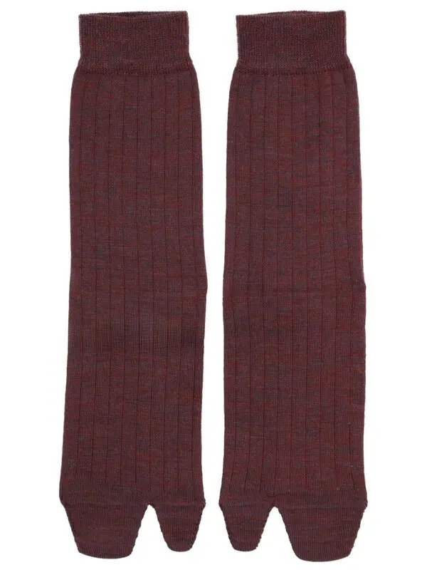 MAISON MARGIELA Tabi Socks - Bordeaux