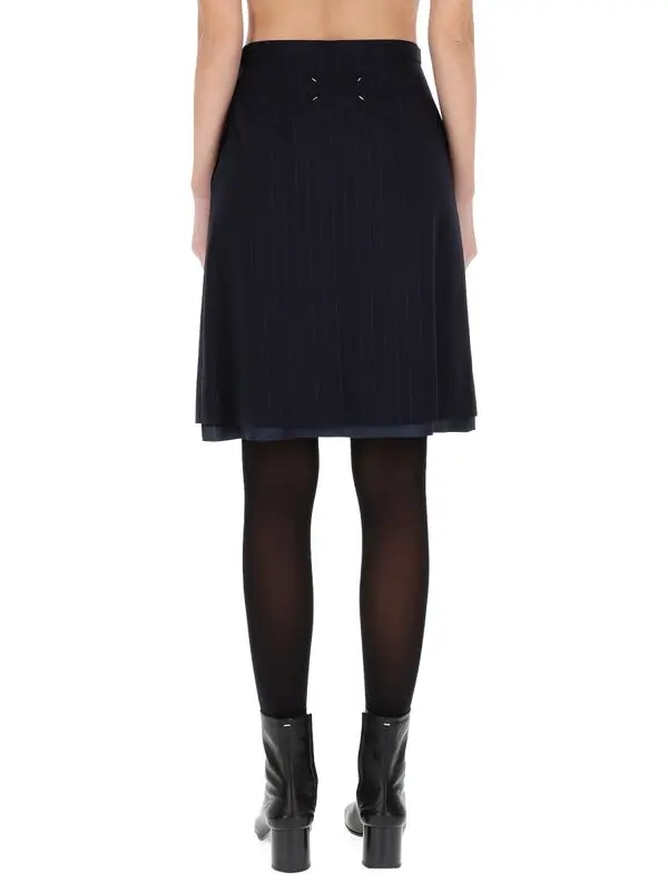 MAISON MARGIELA Wool Midi Skirt
