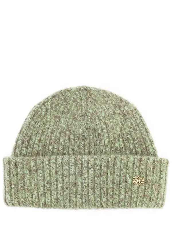 GANNI Wool And Mohair Beanie - Green