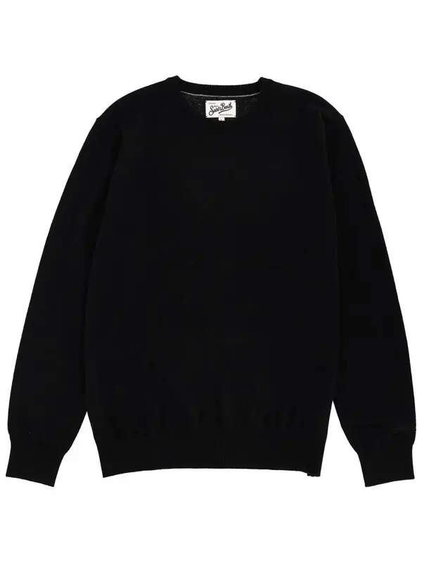 MC2 SAINT BARTH Wool Cashmere Blend Sweater - Black
