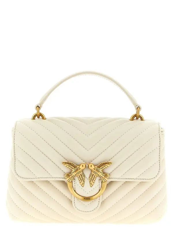 Pinko Mini Lady Love Puff Handbag - White