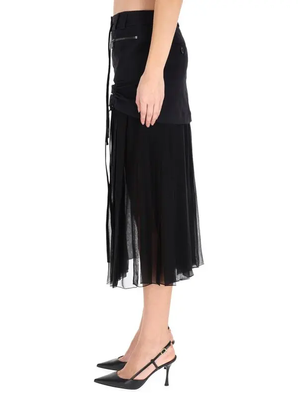 Dolce & Gabbana Silk Blend Midi Skirt