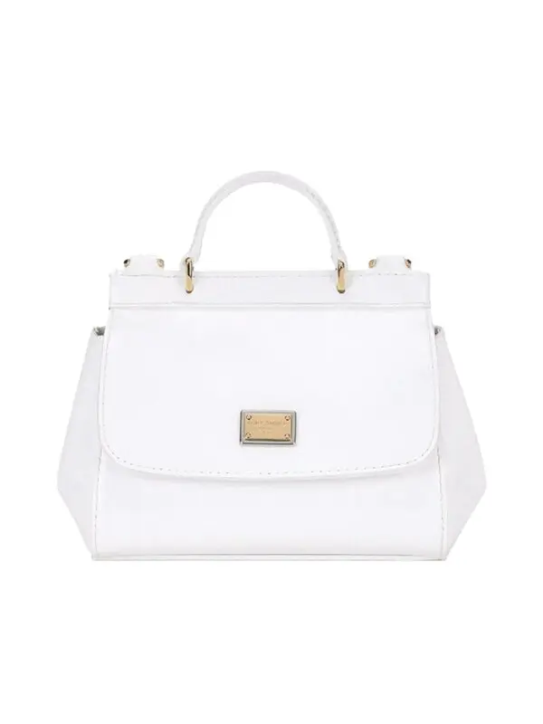 Dolce & Gabbana Shoulder Bag In Patent Leather - White