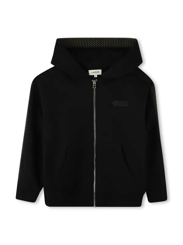 LANVIN Hooded Cotton Cardigan