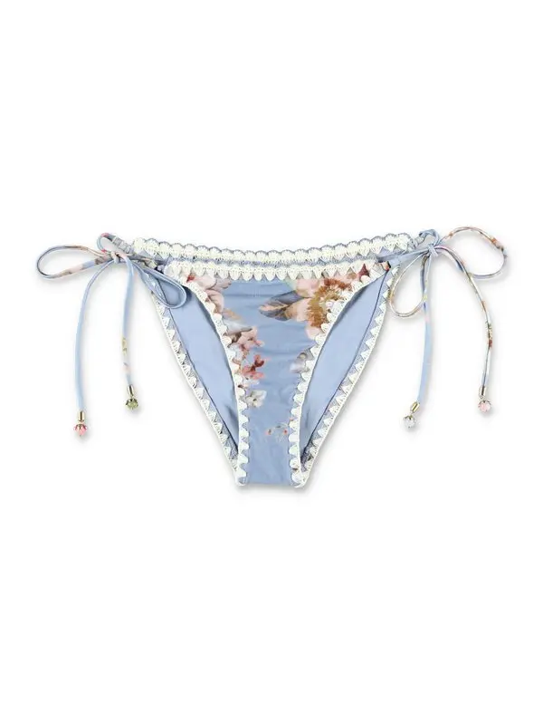 Zimmermann Awaken Bikini Brief - Chambray Blue Floral