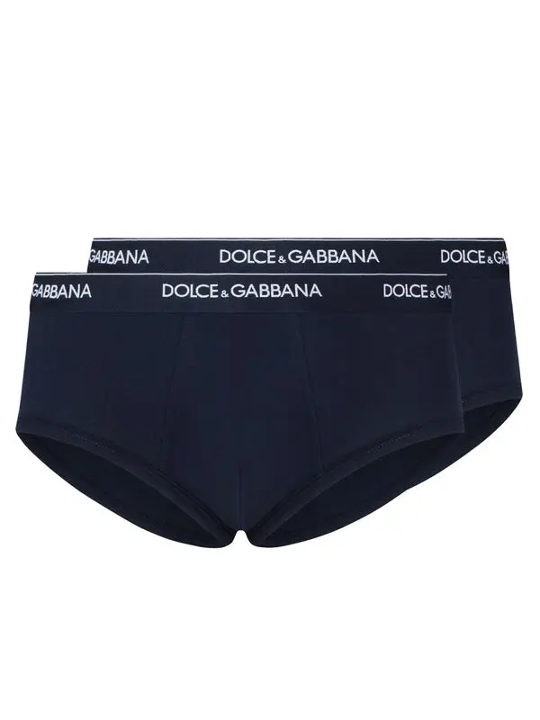 Dolce & Gabbana Two Pack Of Briefs - Blue