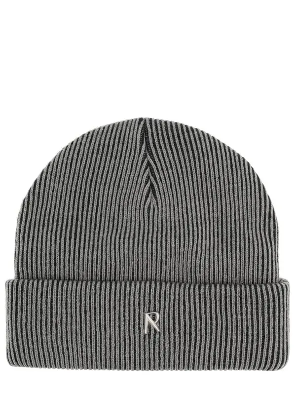 REPRESENT Ribbed Beanie - Grey