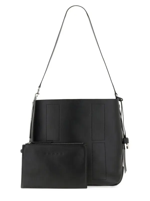 Hogan Hobo Bag 'hocket' Medium - Black